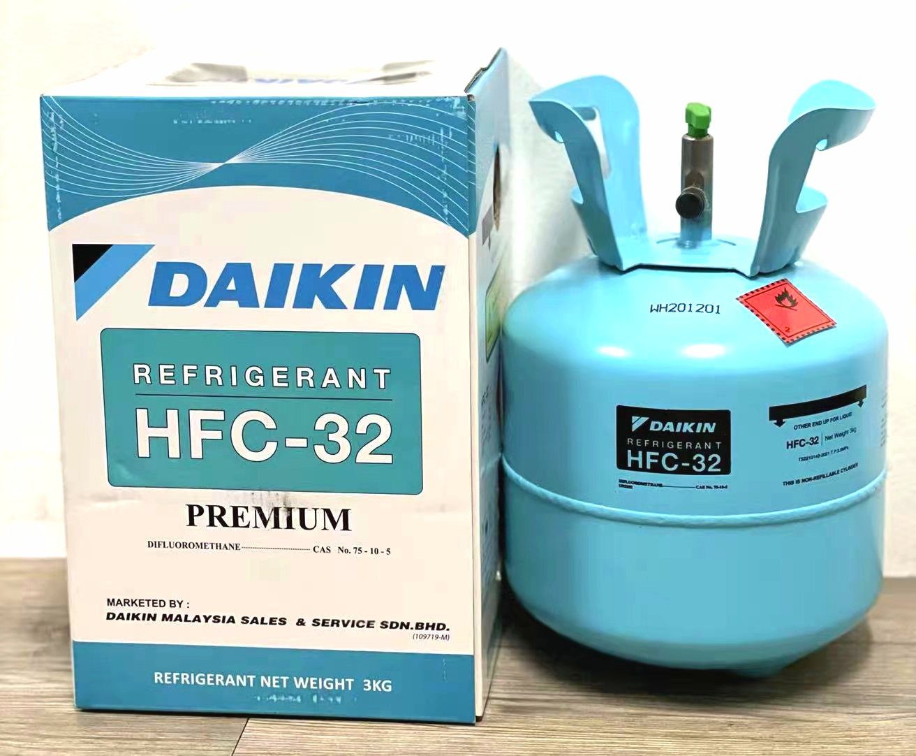 DAIKIN Refrigerant Gas R32 3kg/cylinder - Lian Ho Air Cond